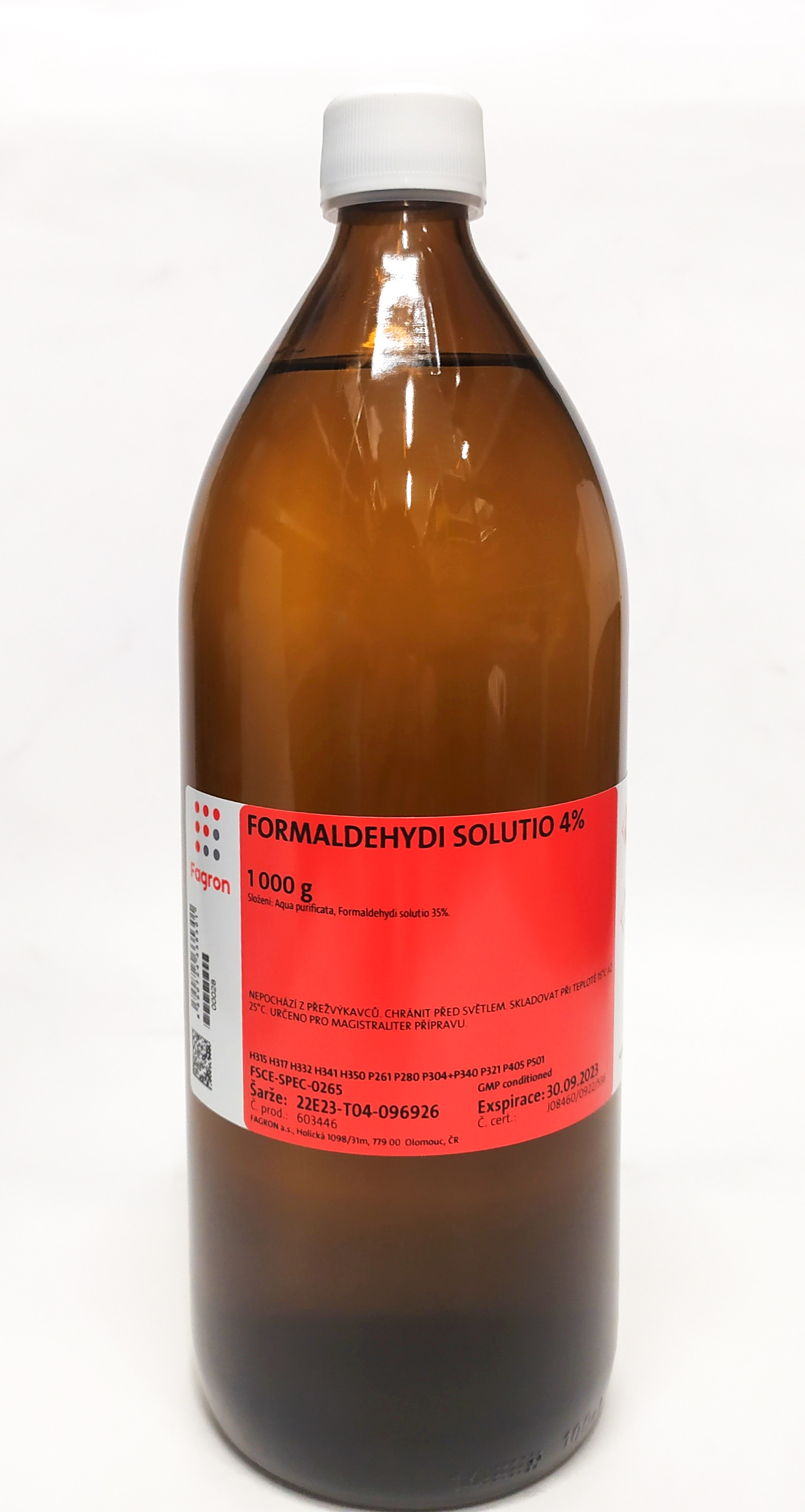 Formaldehydi solutio 4% | Fagron a.s.