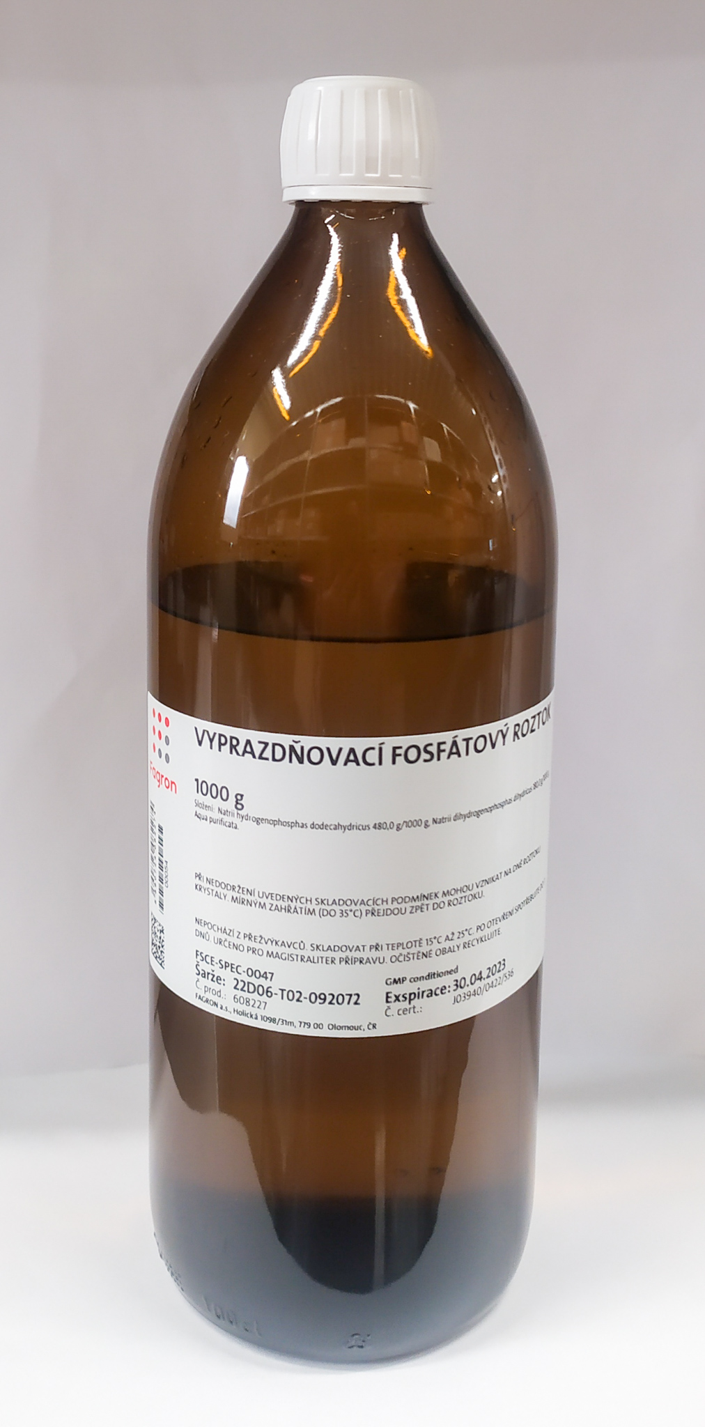 Vyprazdnovaci fosfatovy roztok | Fagron a.s.