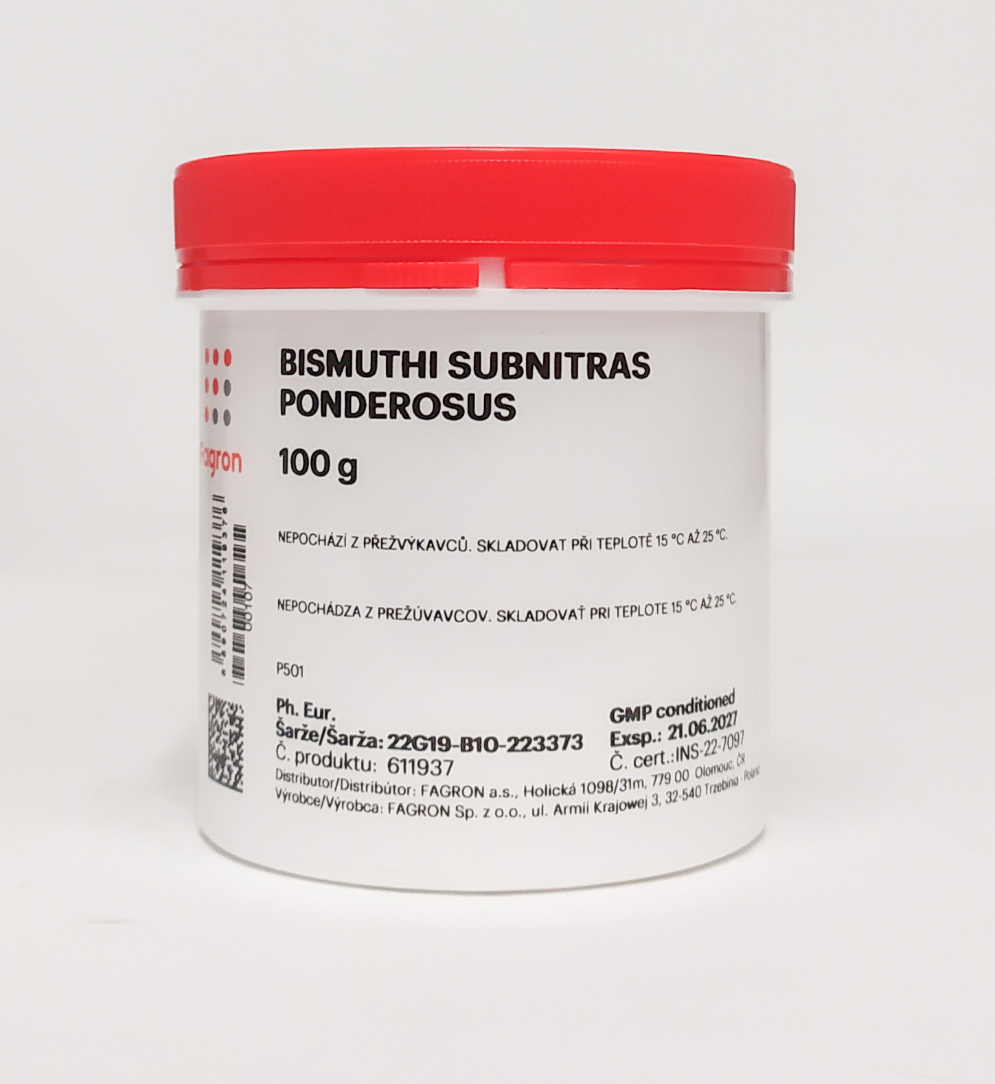 Bismuthi subnitras ponderosus | Fagron a.s.