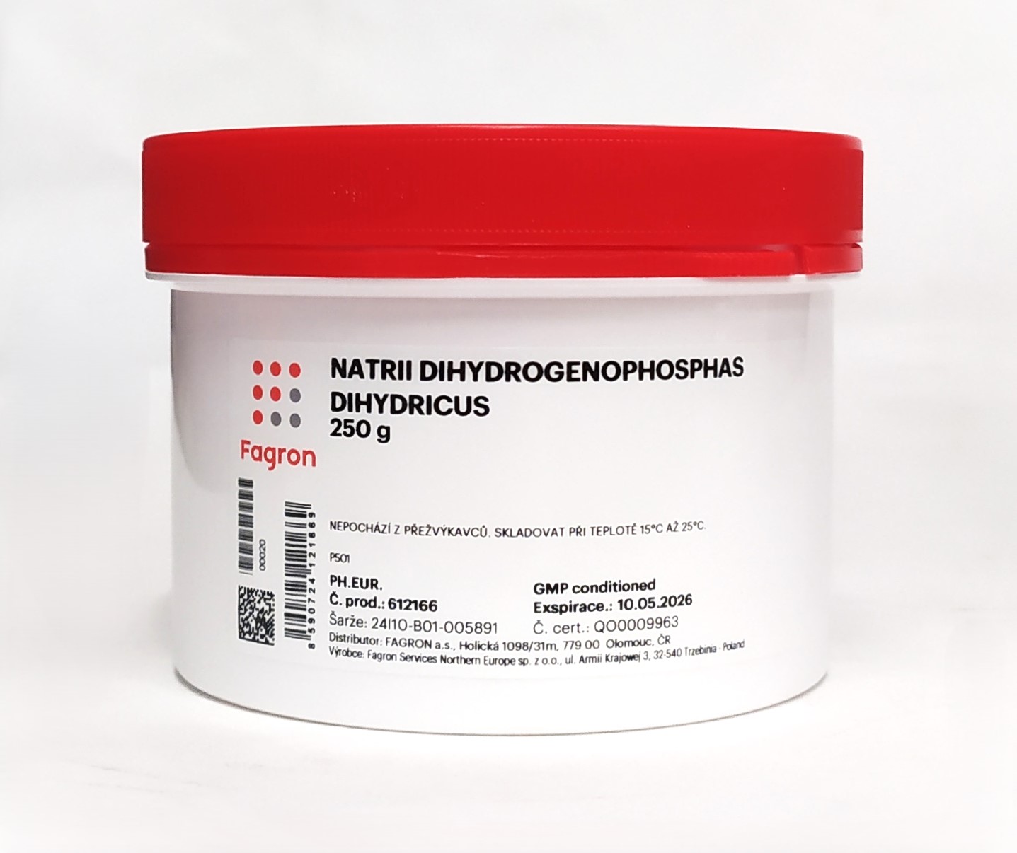 Natrii dihydrogenophosphas dihydricus | Fagron a.s.