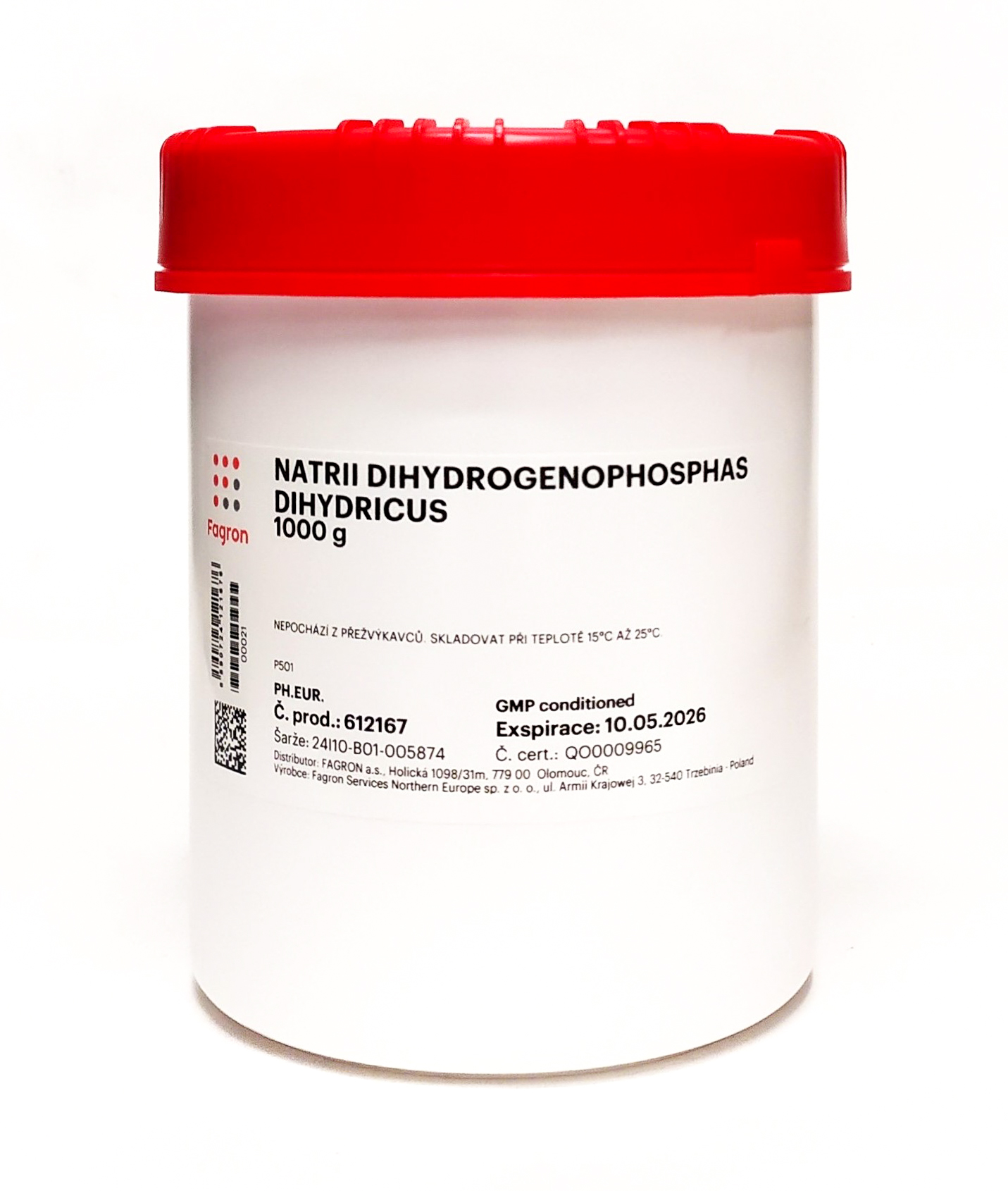 Natrii dihydrogenophosphas dihydricus | Fagron a.s.