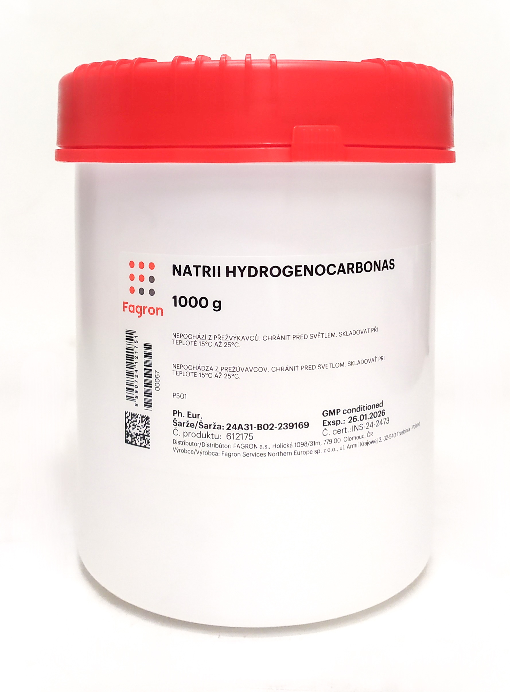 Natrii hydrogenocarbonas | Fagron a.s.