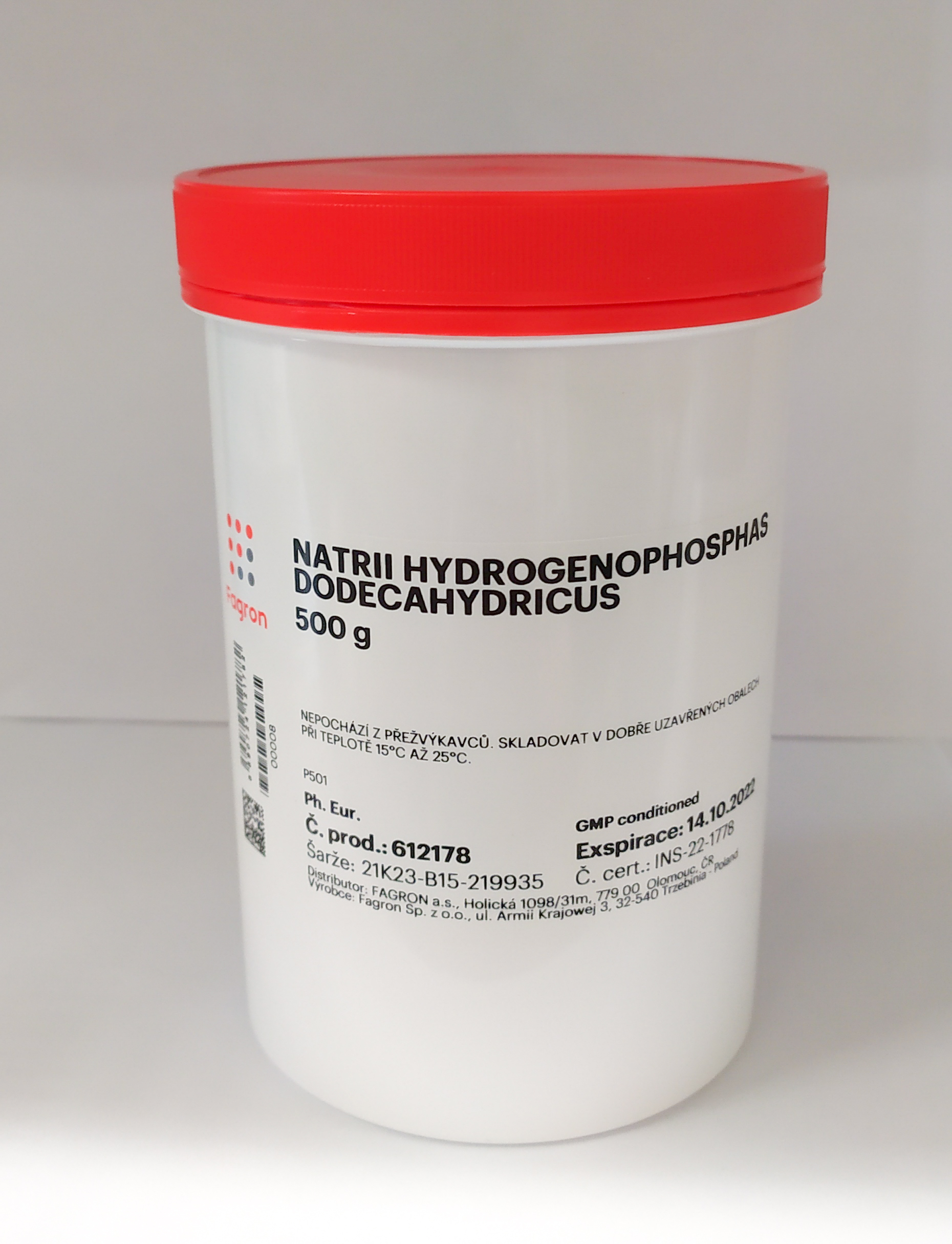 Natrii hydrogenophosphas dodecahydricus | Fagron a.s.