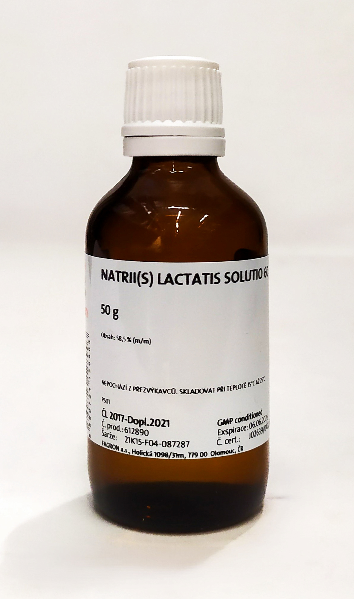 Natrii(S) lactatis solutio 60 | Fagron a.s.