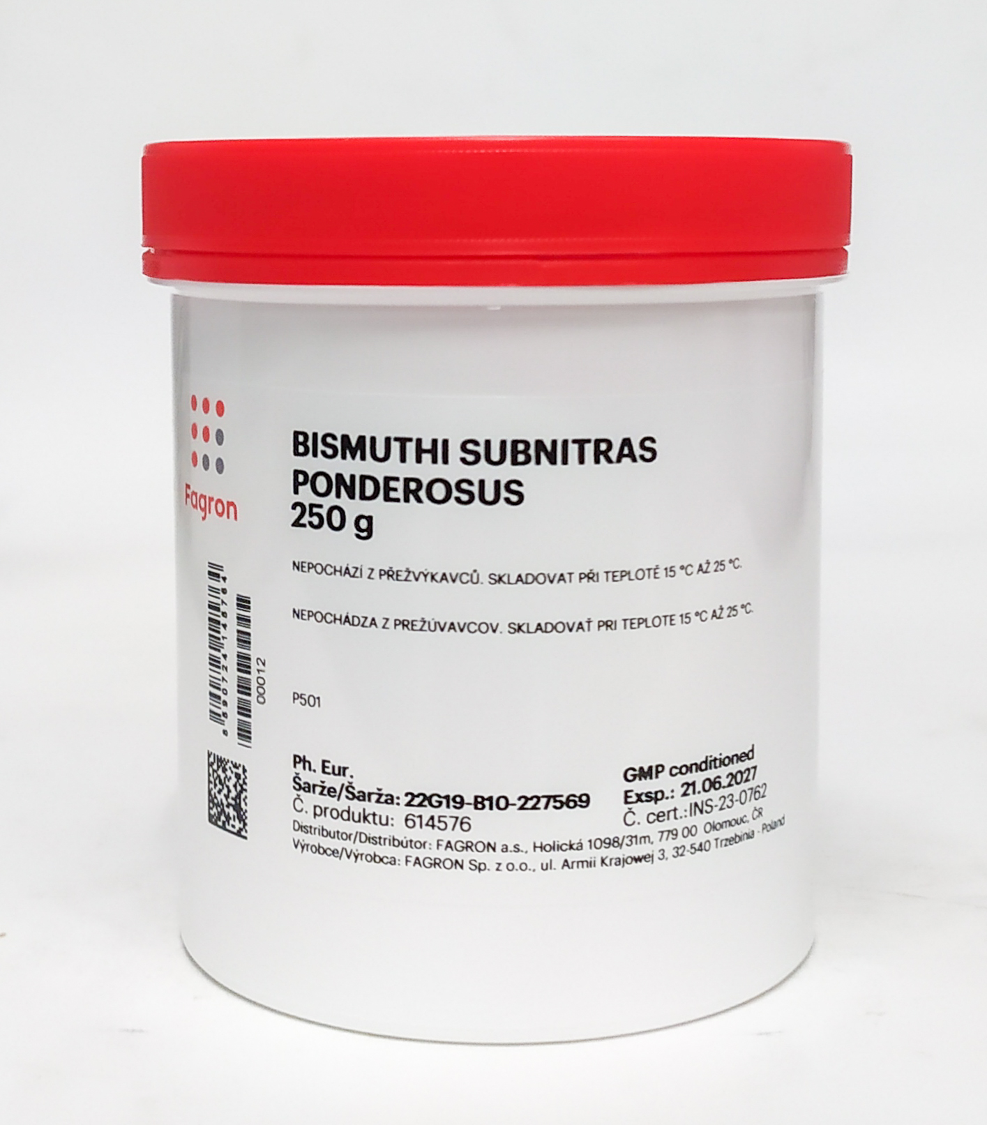 Bismuthi subnitras ponderosus | Fagron a.s.