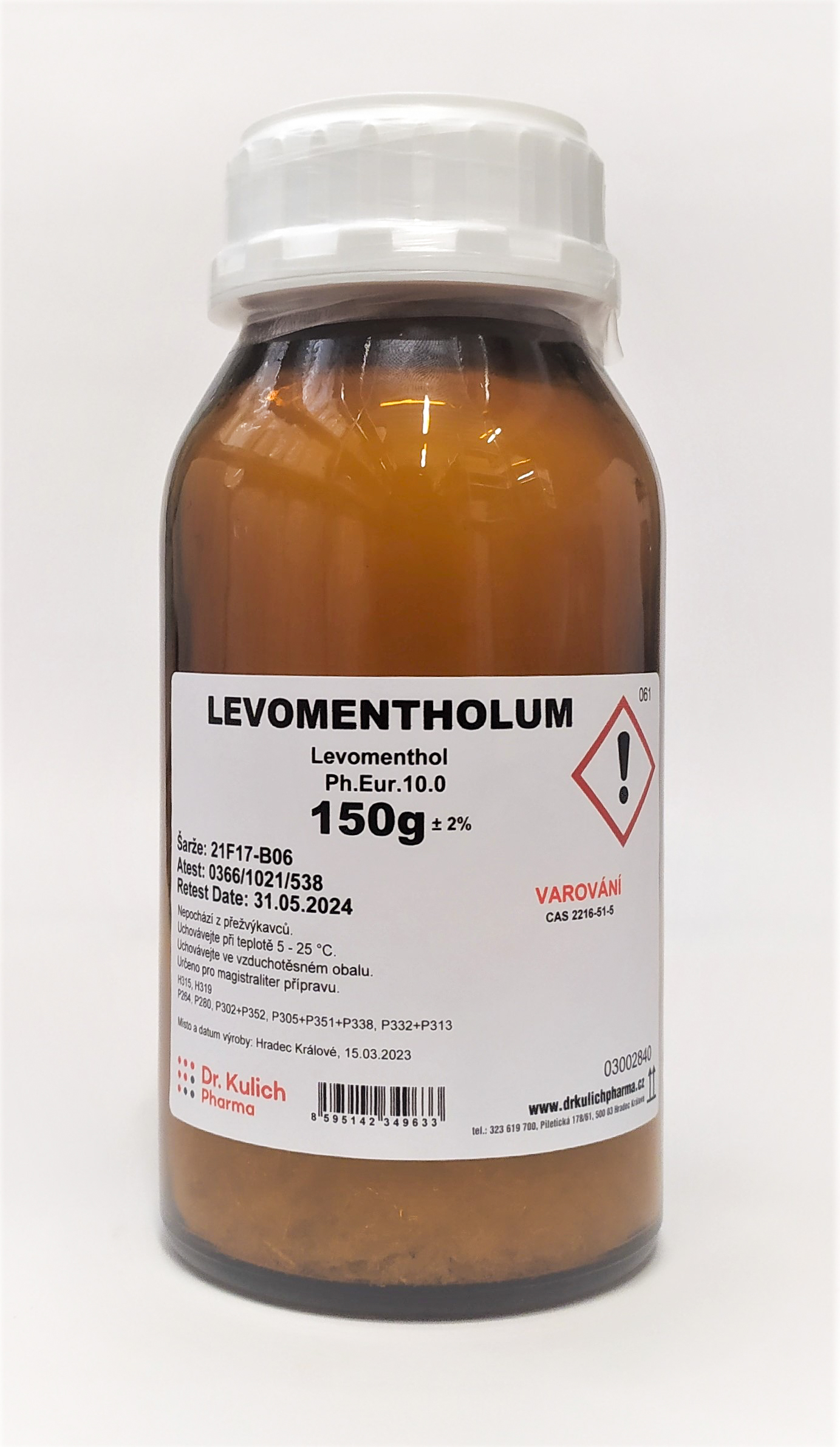 Levomentholum | Fagron a.s.